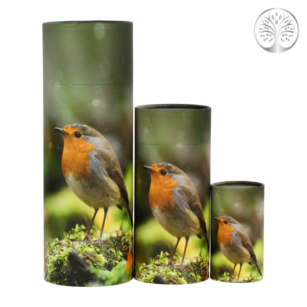 Printed Scatter Tube - Robin Redbreast - Yarwood Memorial Products