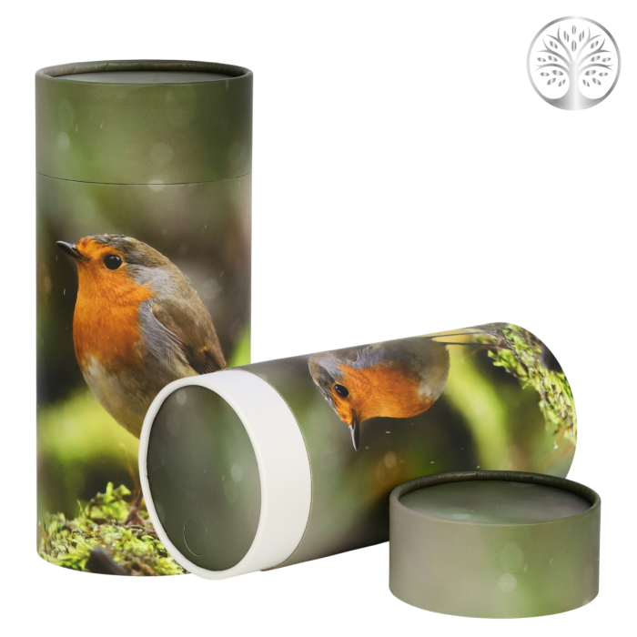 Printed Scatter Tube - Robin Redbreast - Yarwood Memorial Products